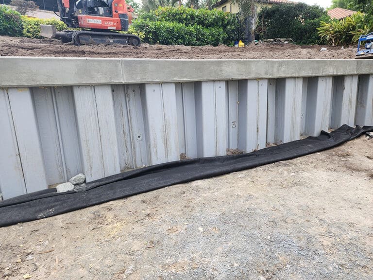 Lake Colony Residential Seawall Construction – Fender Marine Construction